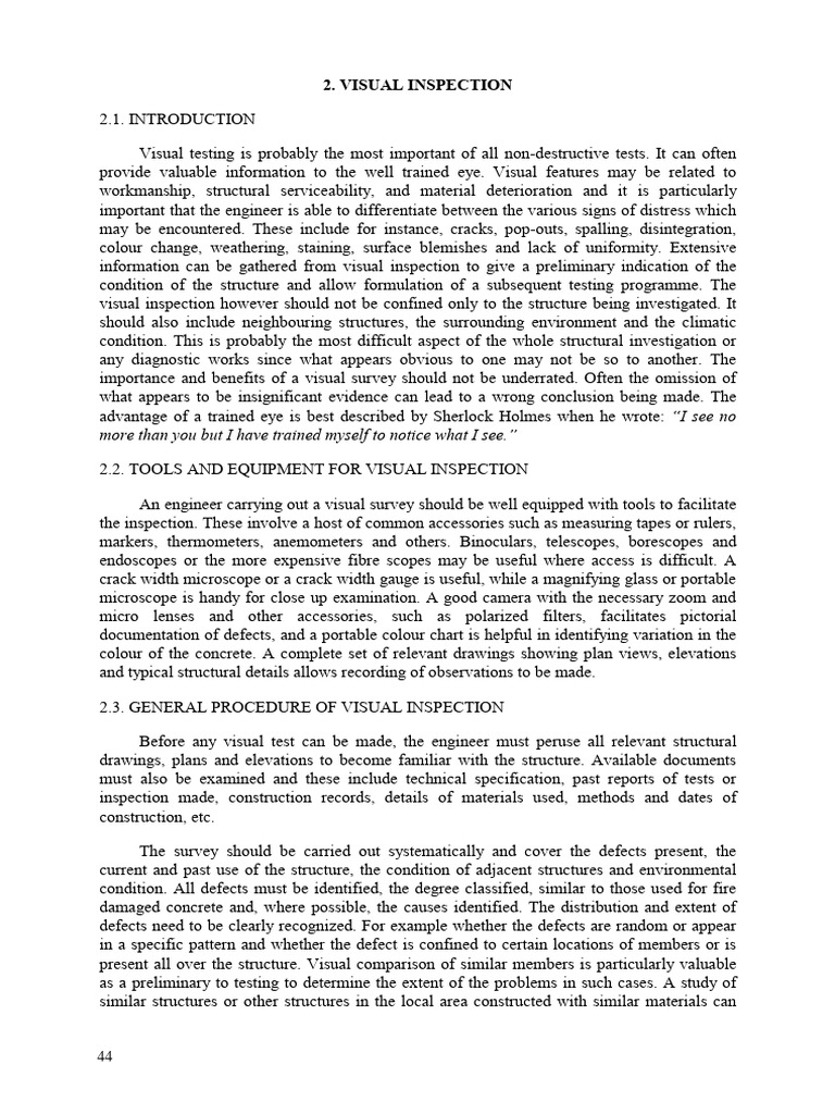 Visual NDT | PDF