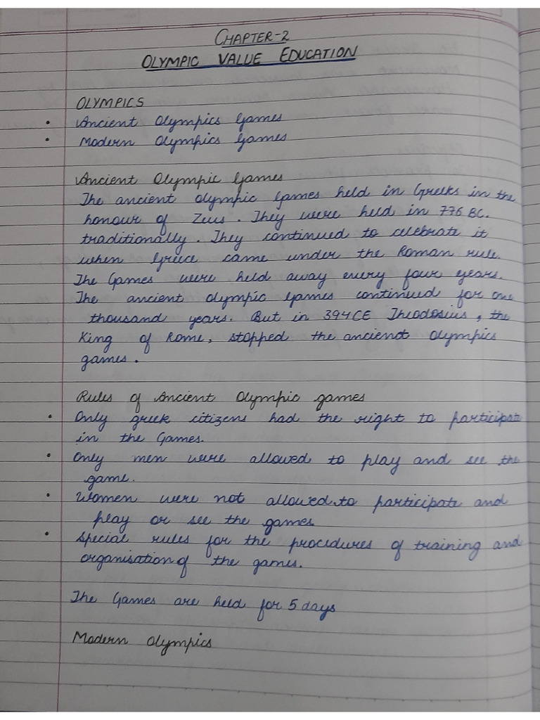 Unit 2 Olympic Values Education | PDF