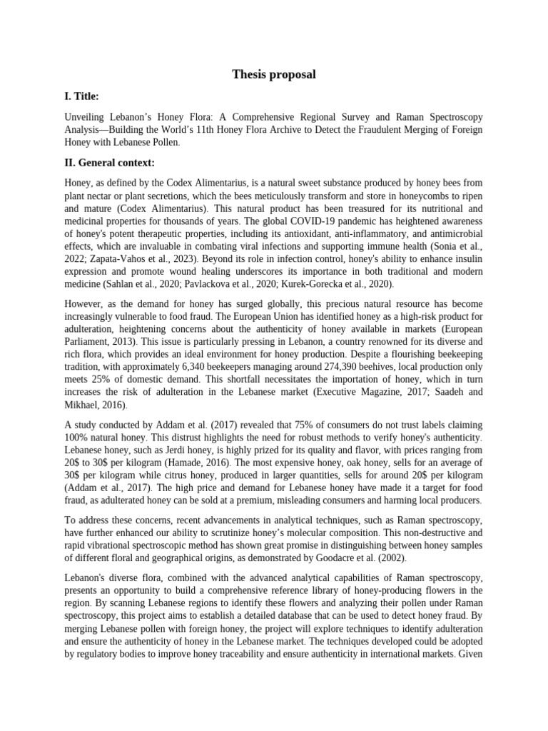 Thesis Proposal | PDF