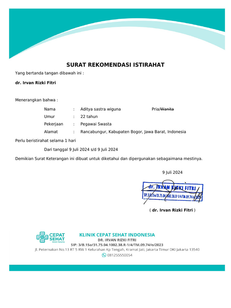 Suratsakit Aditya Sastra Wiguna 20240709012402 | PDF