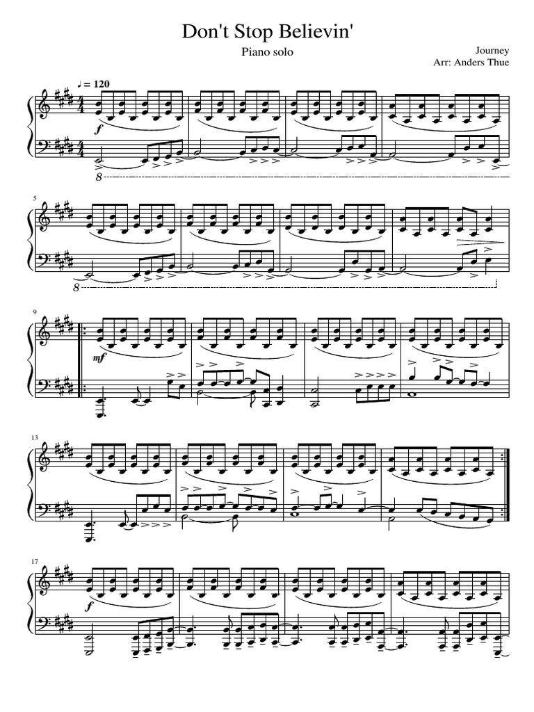 Dont Stop Believin | PDF