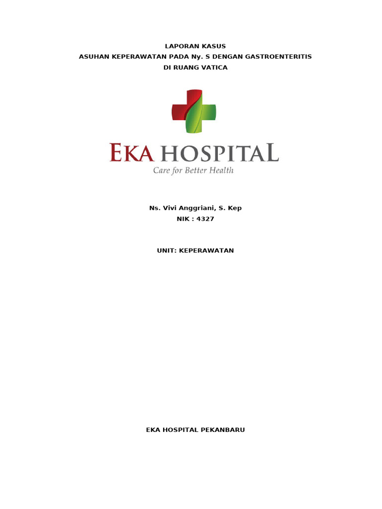 Laporan Kasus Gastroenteritis Vivi Fixx | PDF