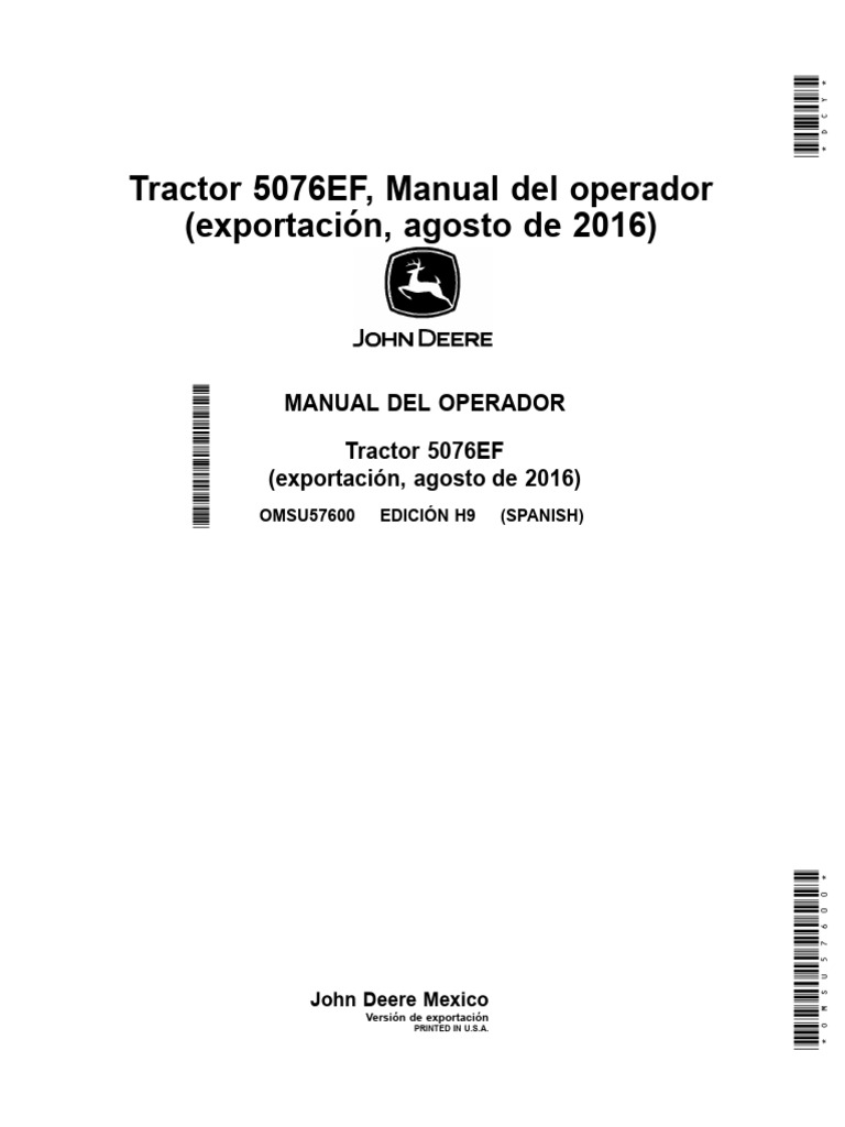 Manual Del Operador | PDF