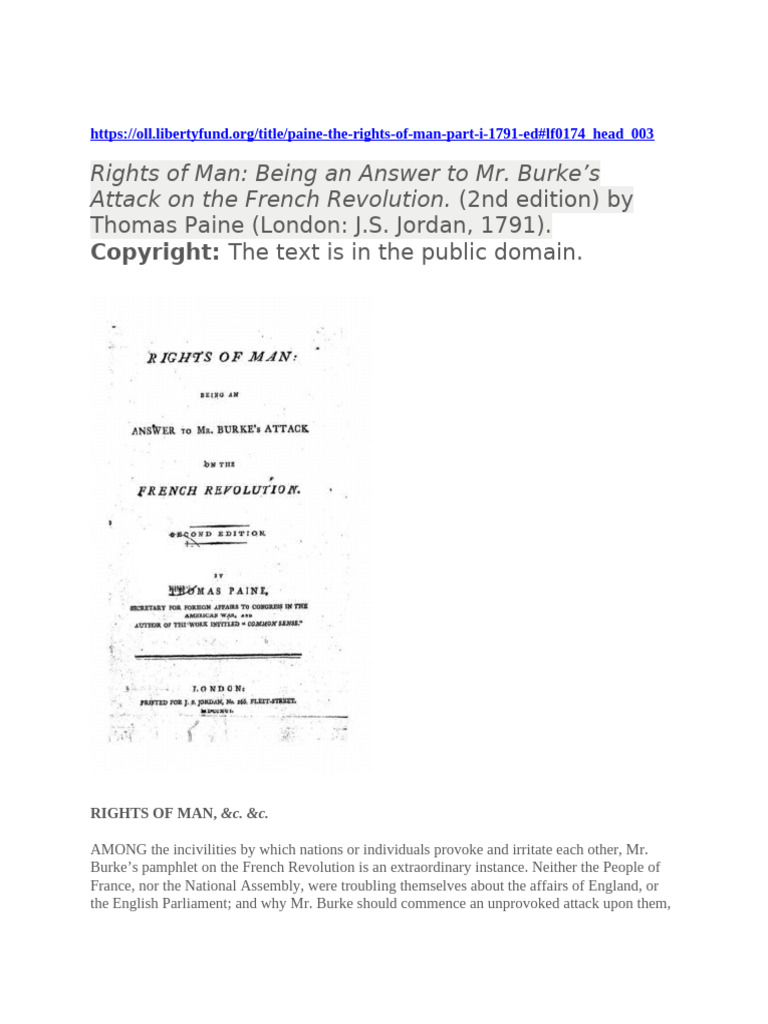 Rights of Man | PDF