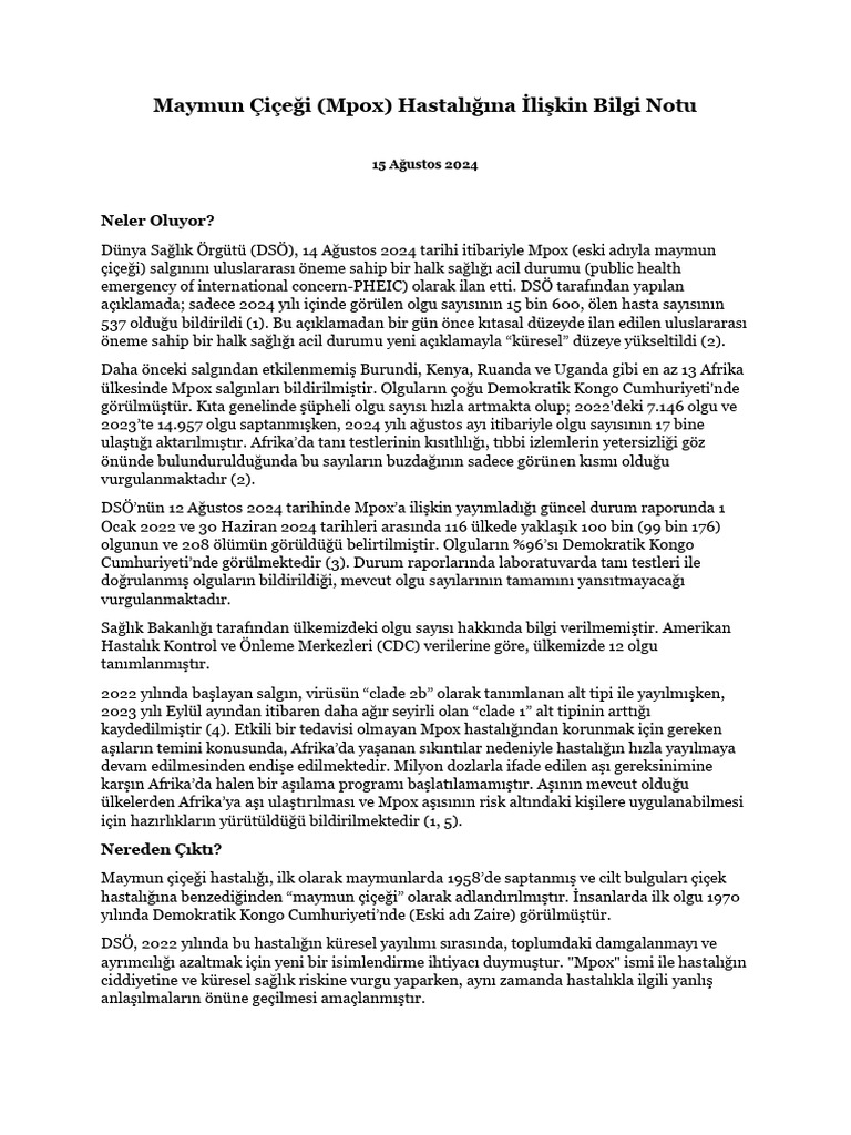 Maymun Cicegi Bilgi Notu | PDF