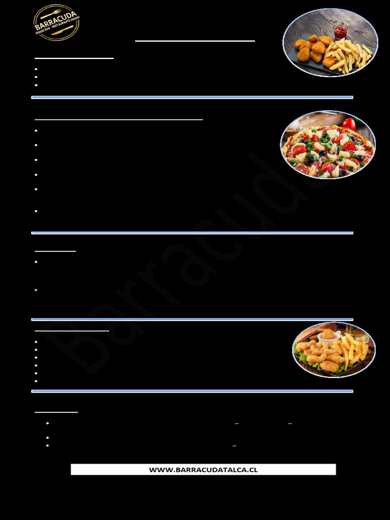 Menú Barracuda | PDF