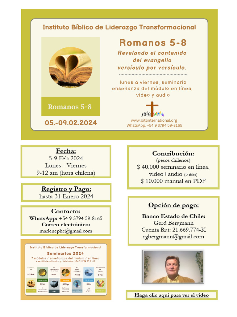 Seminario Romanos 5-8 (Información Chile) 2 | PDF