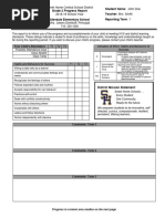 Daily Student Progress Report Template | PDF | Wellness