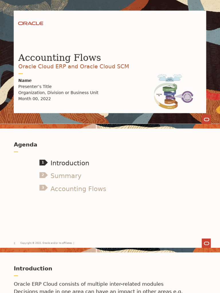 ERP SCM 500 Accounting Flows | PDF