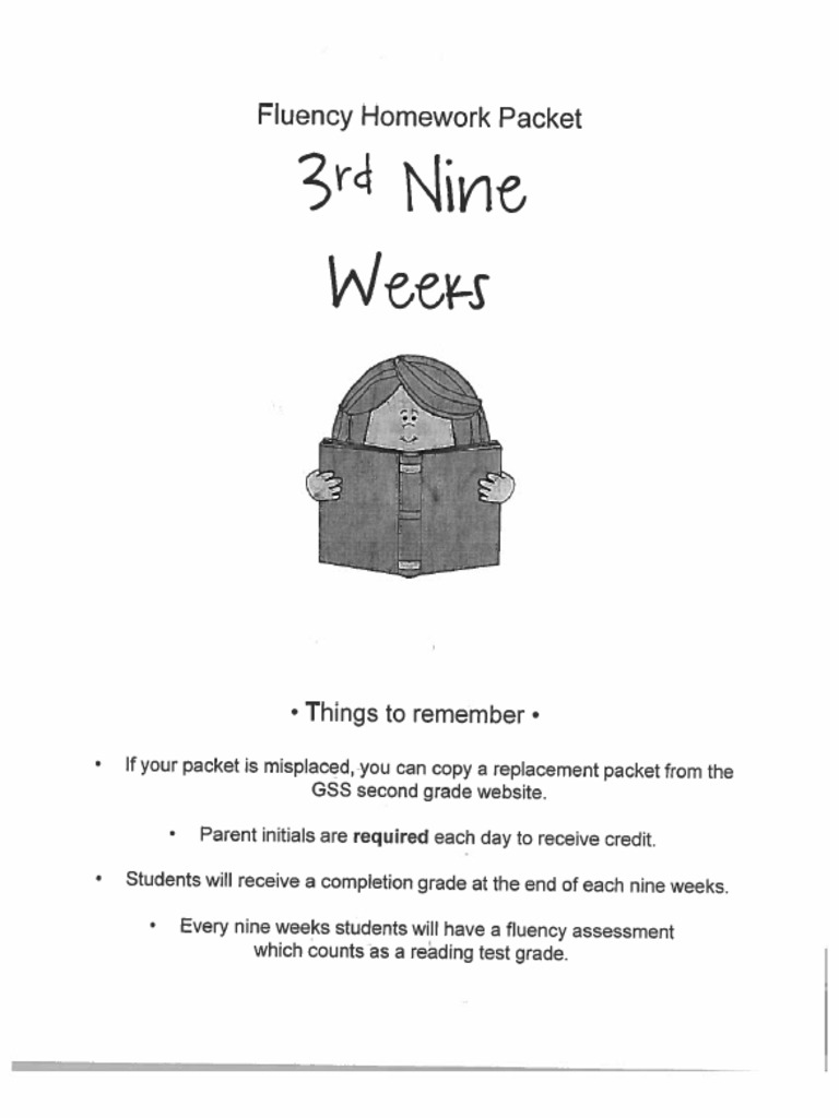 3rd Nine Weeks Fluency | PDF