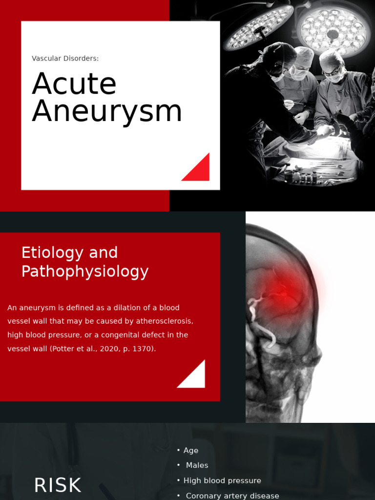 Vascular Disorders Acute Aneurysm | PDF