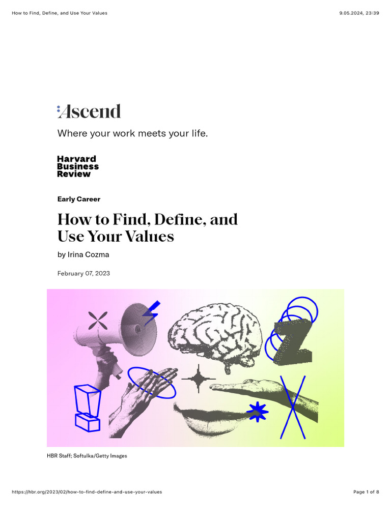 How To Find, Define, and Use Your Values | PDF
