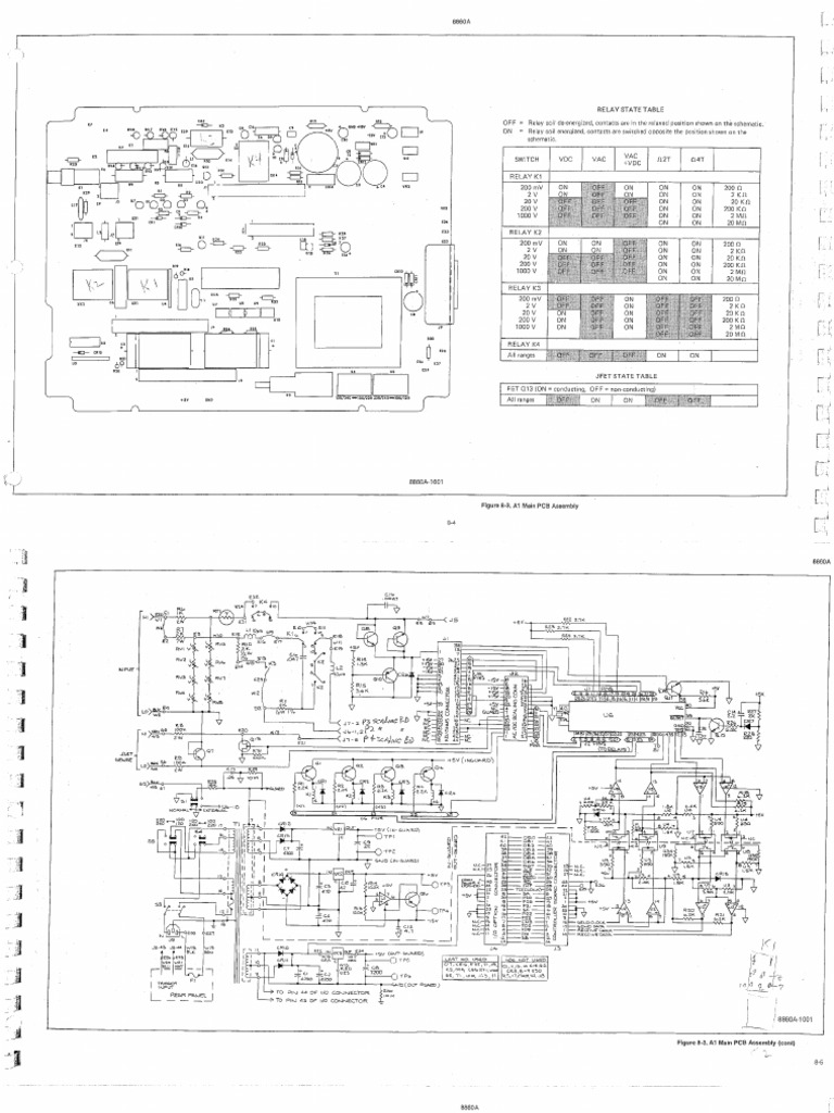 Fluke 8860 8 Schematics | PDF