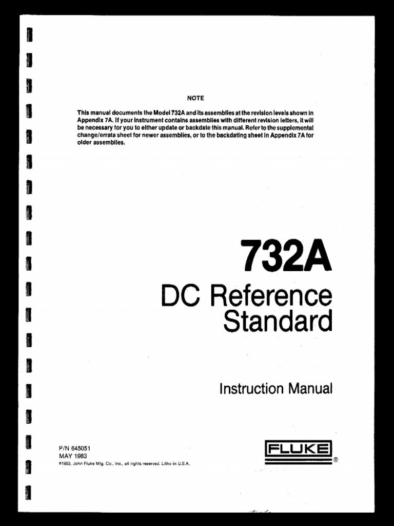732A Users Manual | PDF