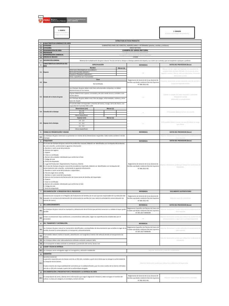 Champa de Grass Natural | PDF