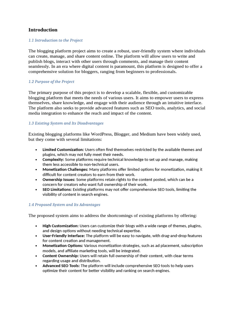 Blogging Introduction | PDF