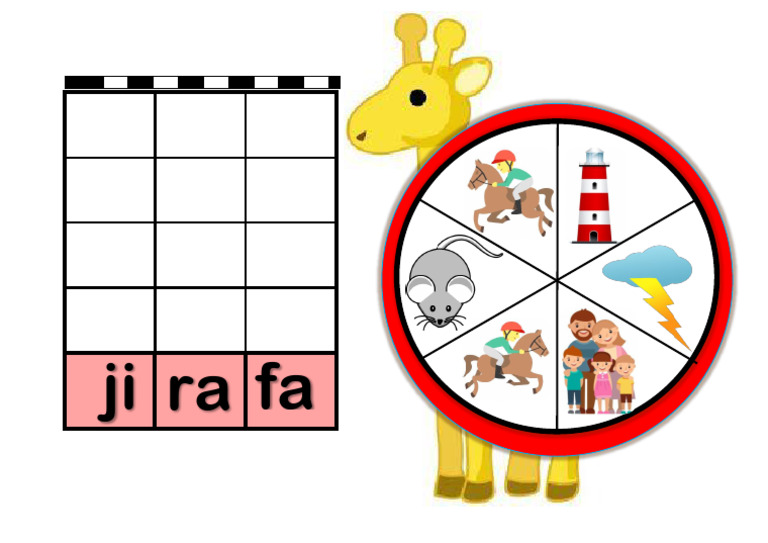 Ruleta Silabas Jirafa | PDF