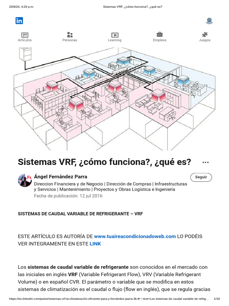 Sistemas VRF, ¿Cómo Funciona - , ¿Qué Es | PDF