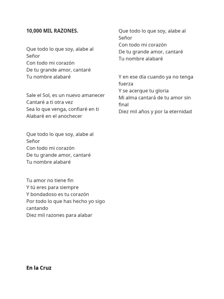 10 Mil Razones | PDF
