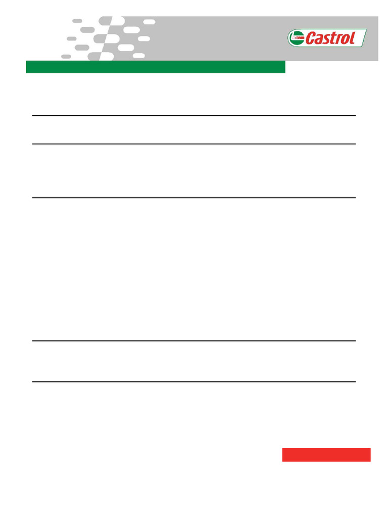 Castrol Duratec L Tds | PDF