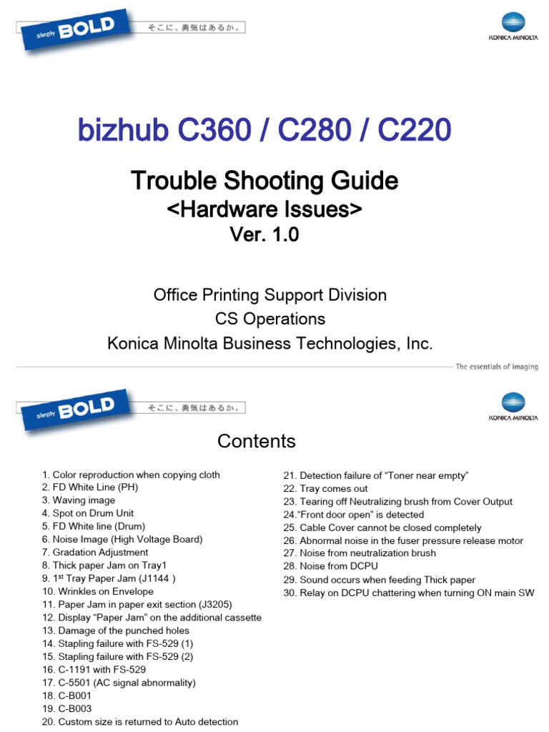 C360 - Series - TSG - Hardware - Section - Ver1 | PDF
