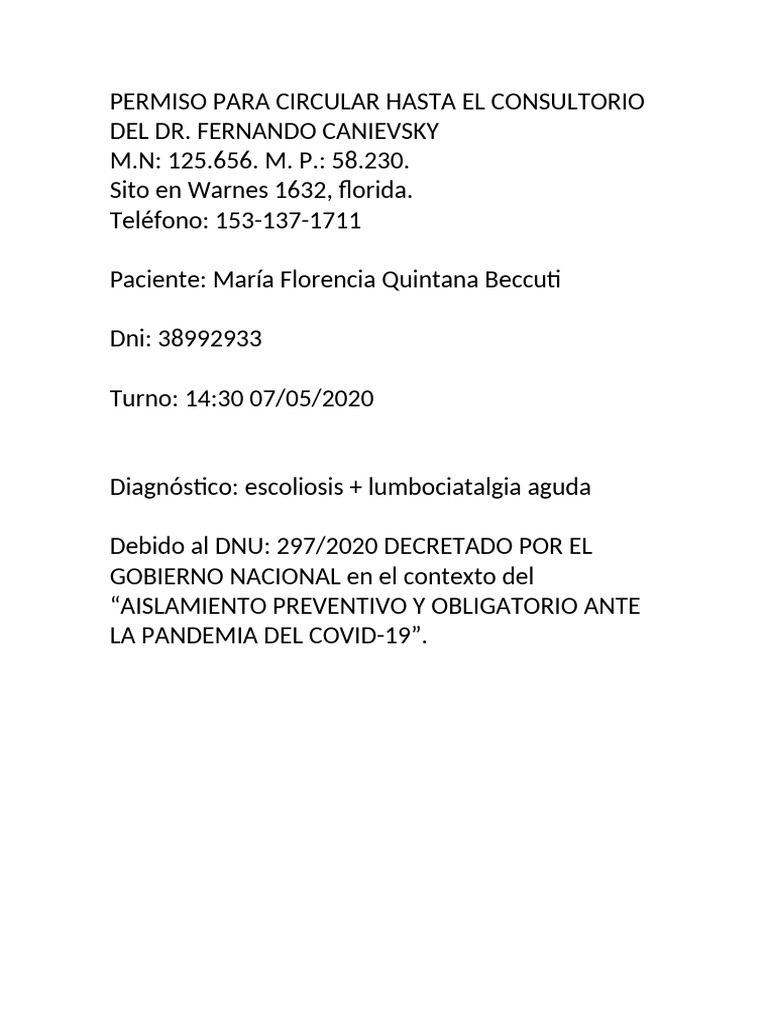 Permiso para Circular | PDF