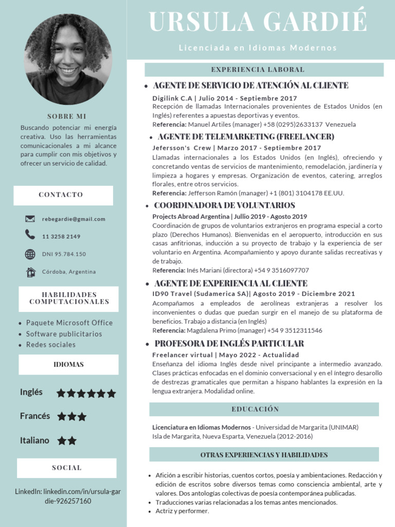 Curriculum Vitae | PDF | Linguistics