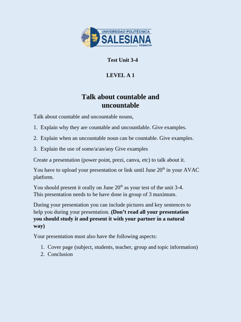 Test Unit 3 4 Pdf
