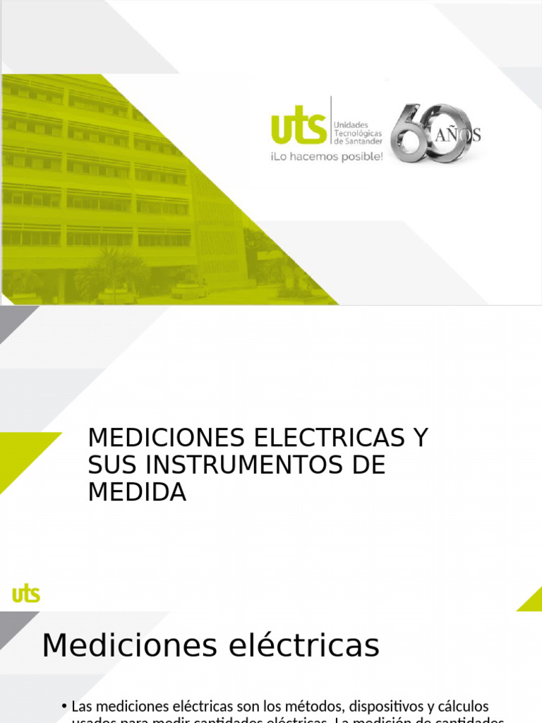 Mediciones Electricas y Sus Instrumentos de Medida | PDF