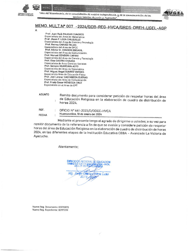 Memo - Mult.007 Evaluar Peticion | PDF