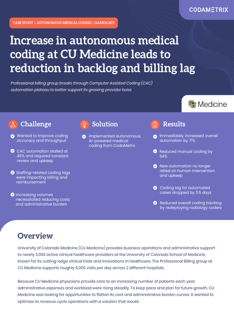 CMX CU Med Case Study v2 | PDF
