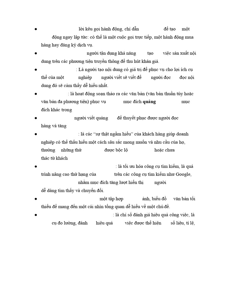 Thuat Ngu Content | PDF