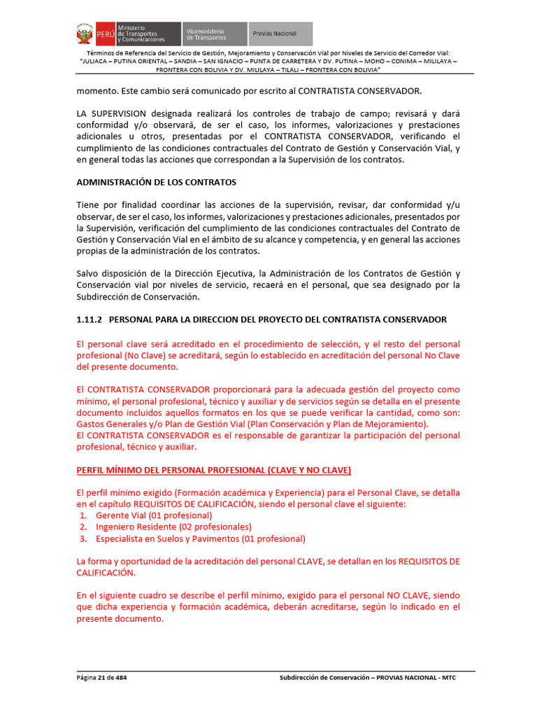 Personal requerido ANEXO | PDF