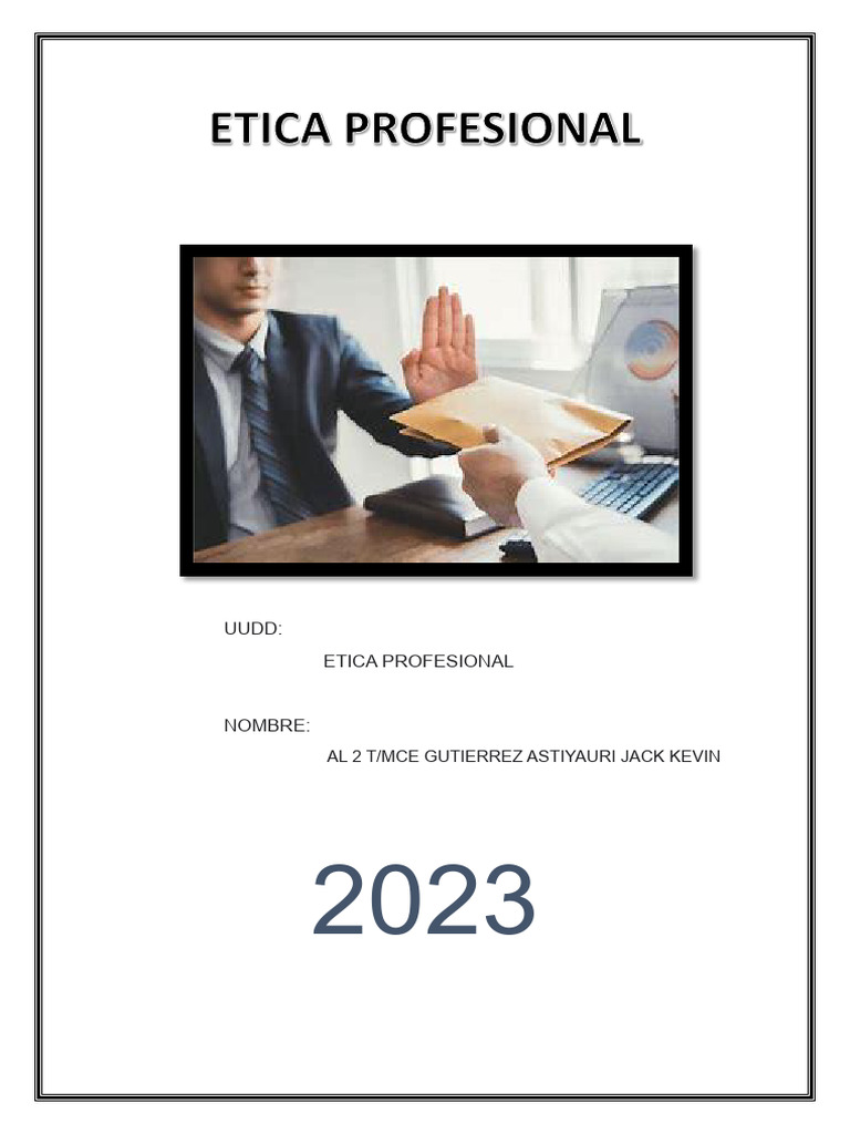Etica Profesional | PDF