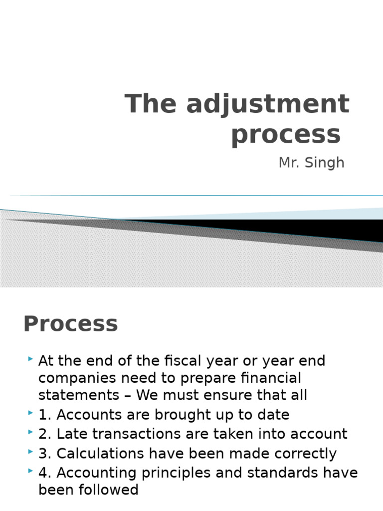 The Adjustment Process | PDF