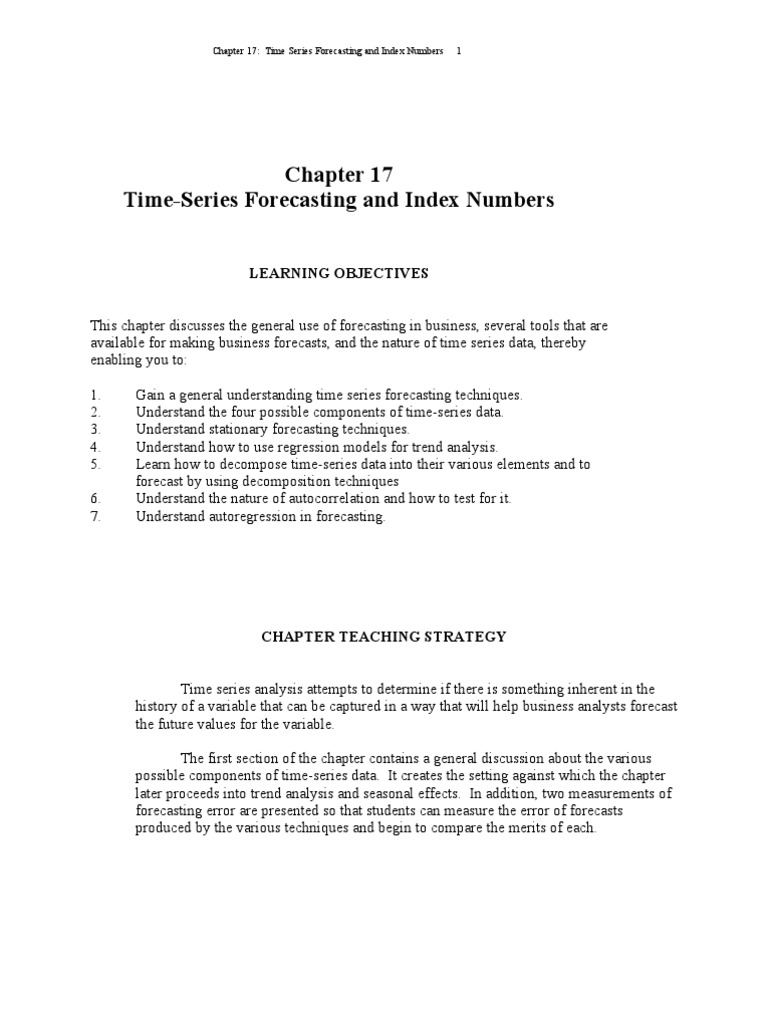 Ken Black QA 5th Chapter17 Solution | PDF | Forecasting | Autoregressive Model