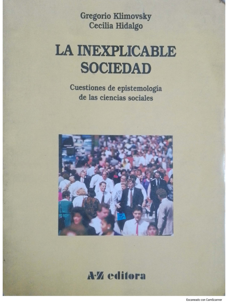 Epistemología - La Inexplicable Sociedad - KlimovskyHidalgo | PDF