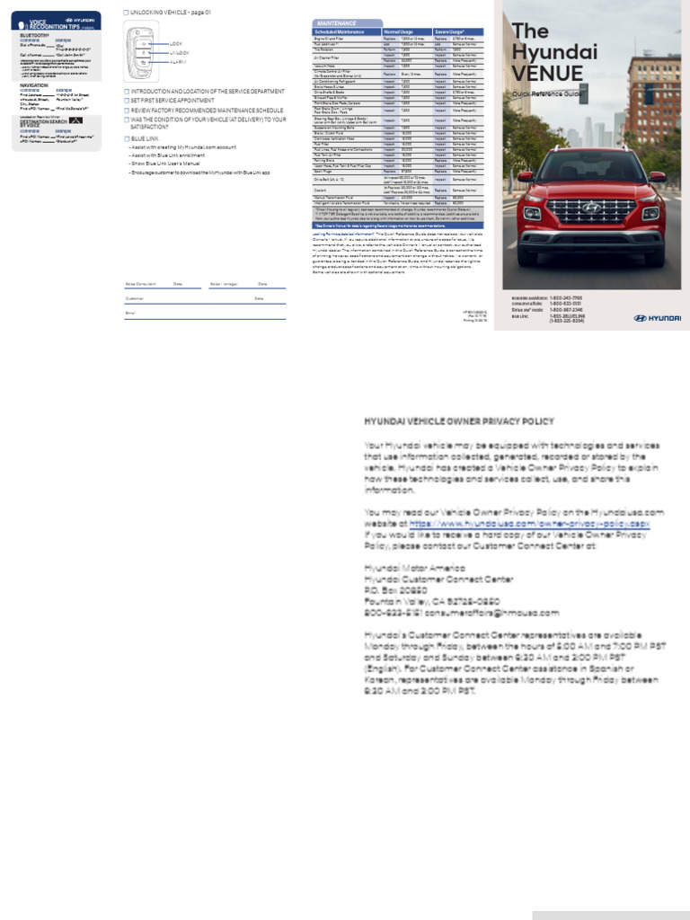 2020 Venue Quick Reference Guide | PDF