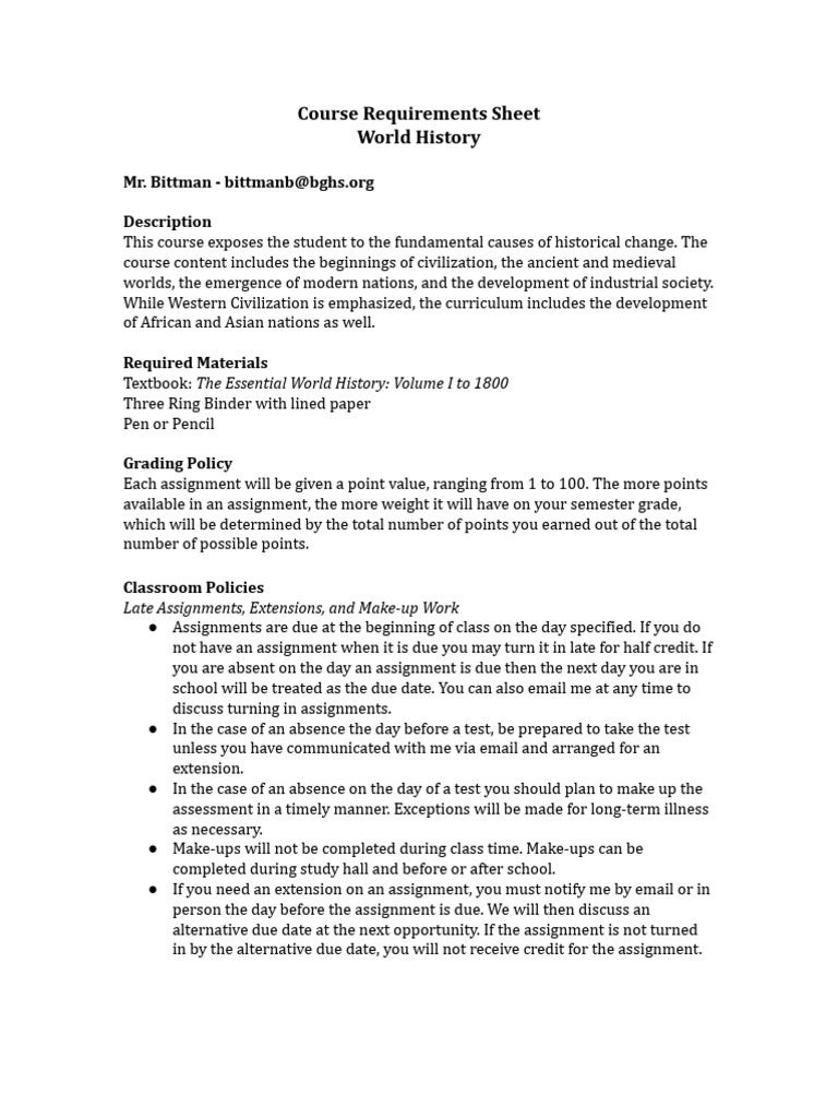 Course-Requirements-Sheet | PDF