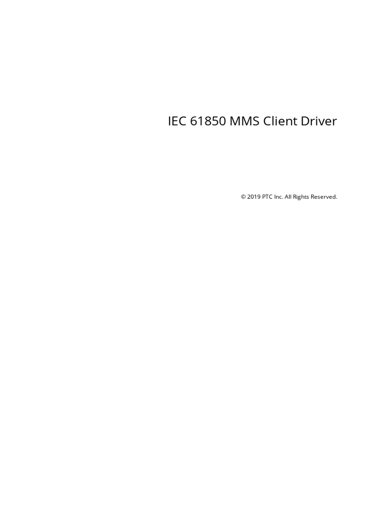 Iec 61850 Mms Client Manual | PDF