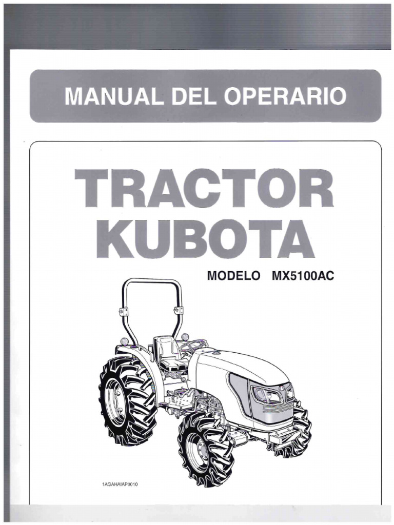 Manual Tractor Kubota | PDF