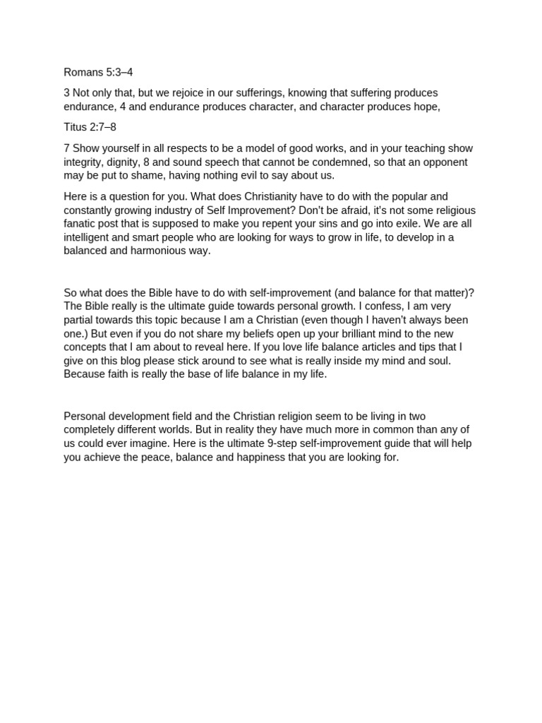 Character Development | PDF