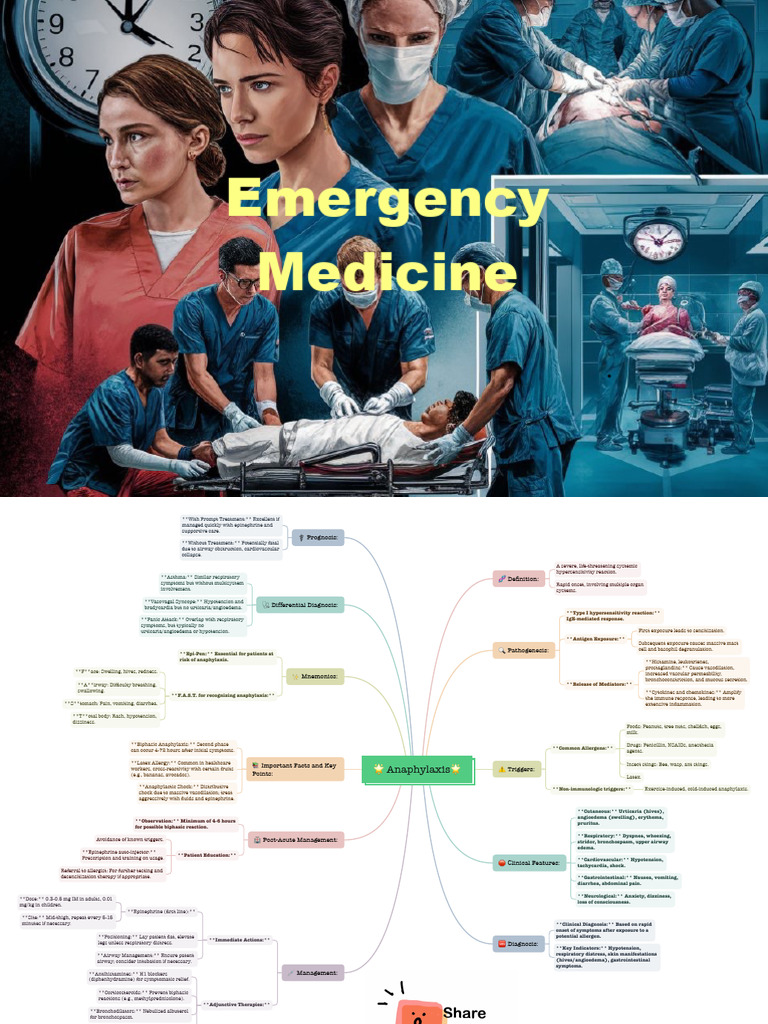 Mindmaps in Emergency Medicine | PDF | Cardiac Arrest | Cardiopulmonary ...
