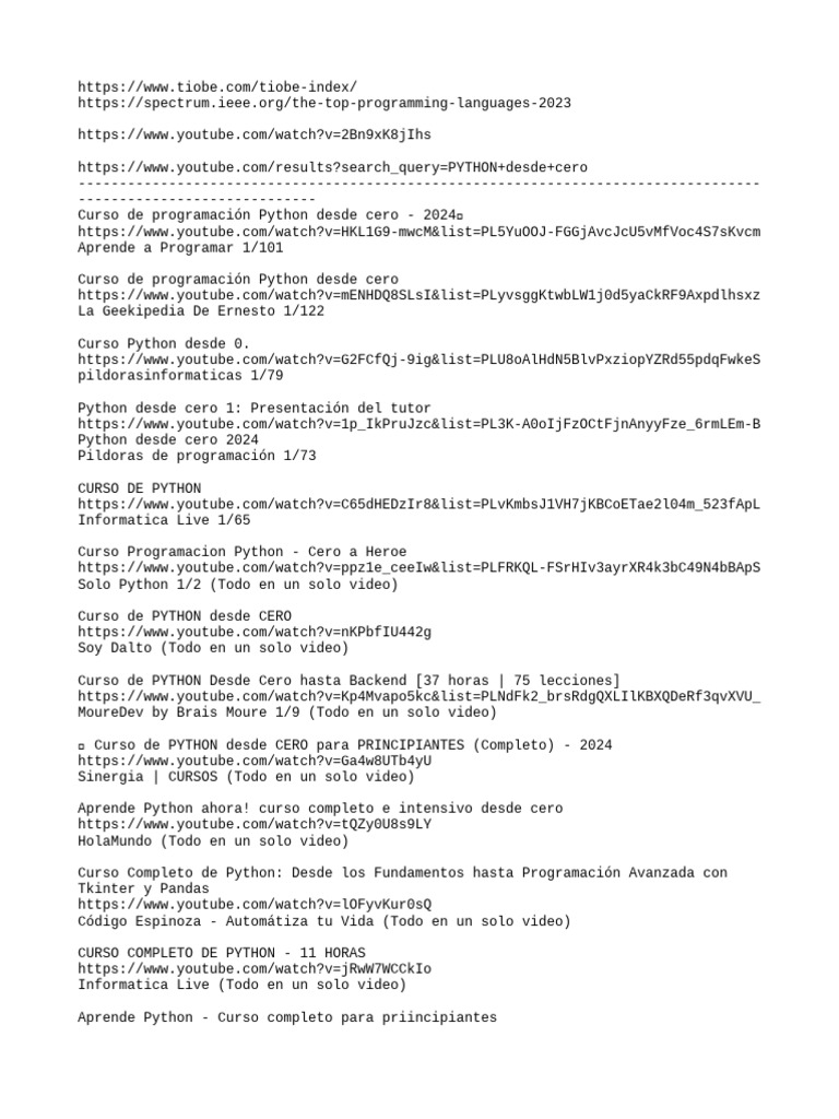 aprende PYTHON | PDF aprende PYTHON | PDF