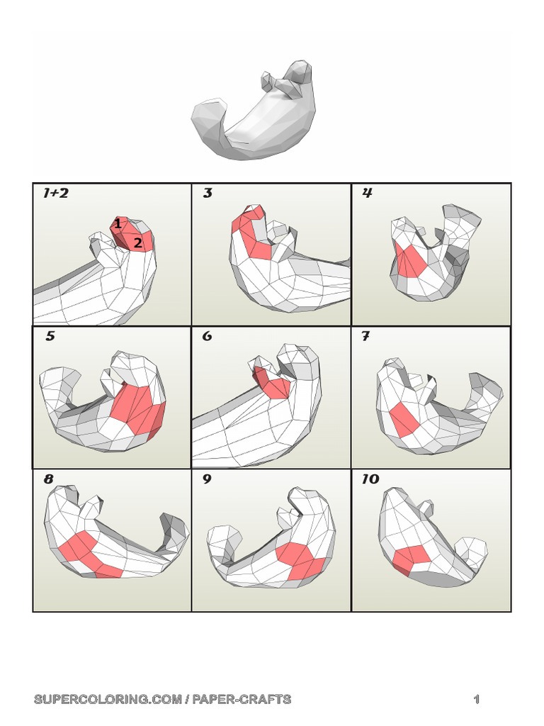 Low Poly Molly Manatee Pape | PDF