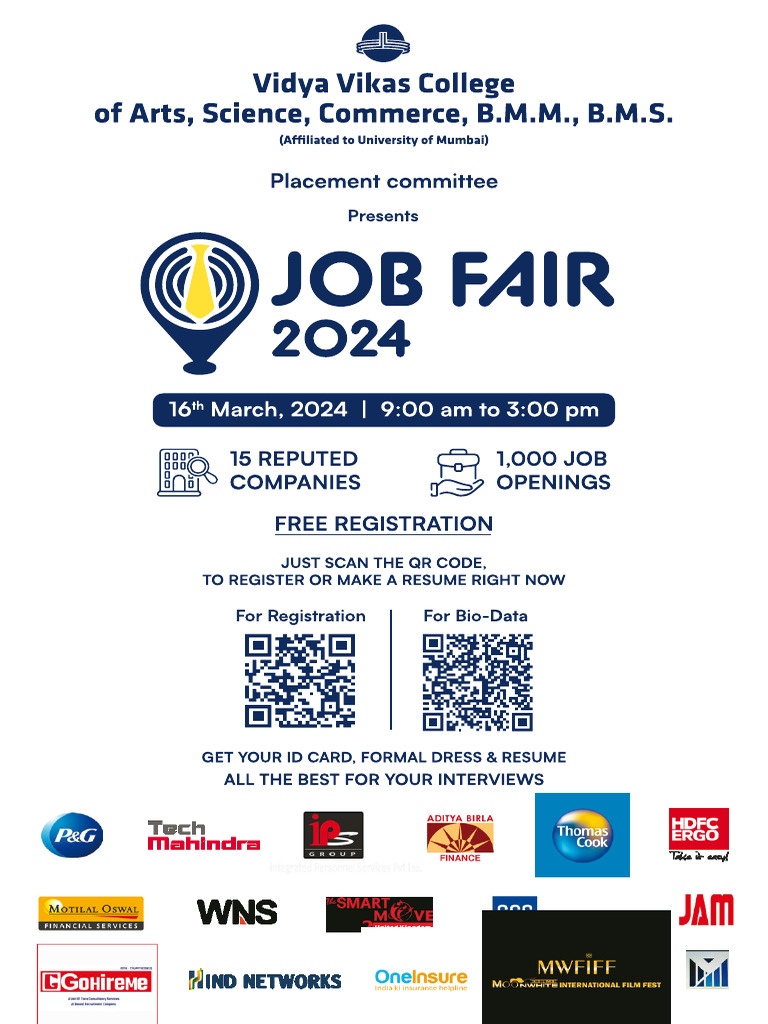 Job Fair 2024 Poster 4x6 | PDF