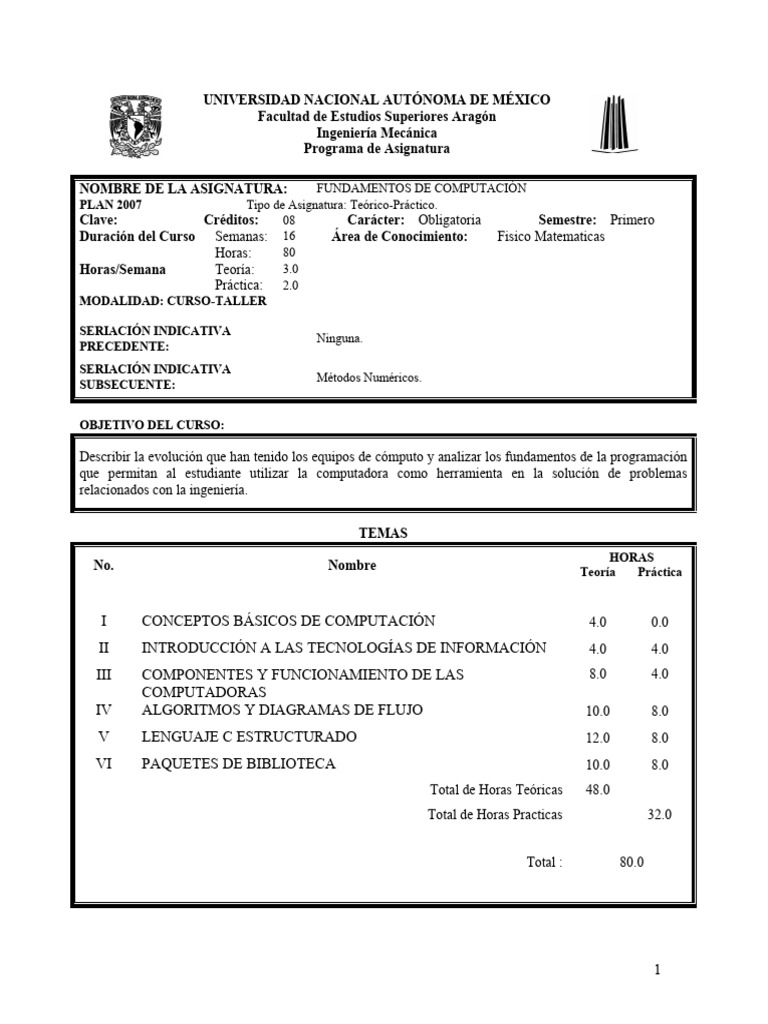 Fundamentos de Computacion | PDF