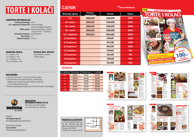 Torte I Kolaci HR Cjenik 2014 | PDF