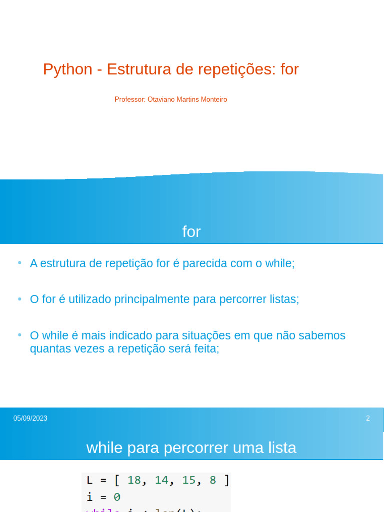 Aula4 Aula For | PDF