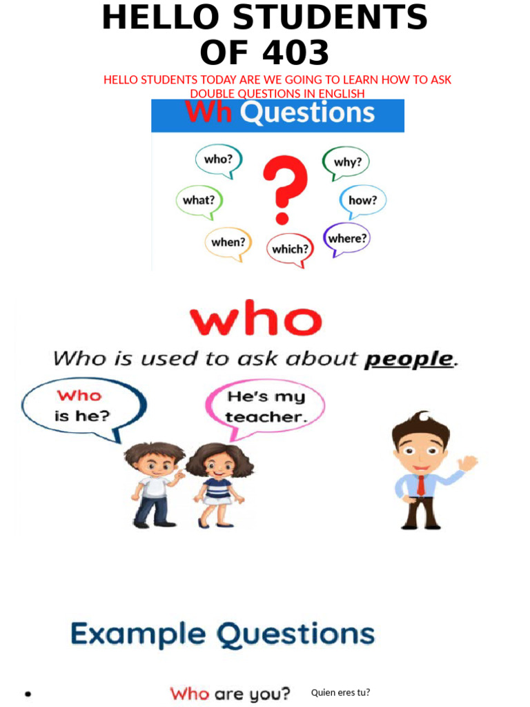 W Questions | PDF